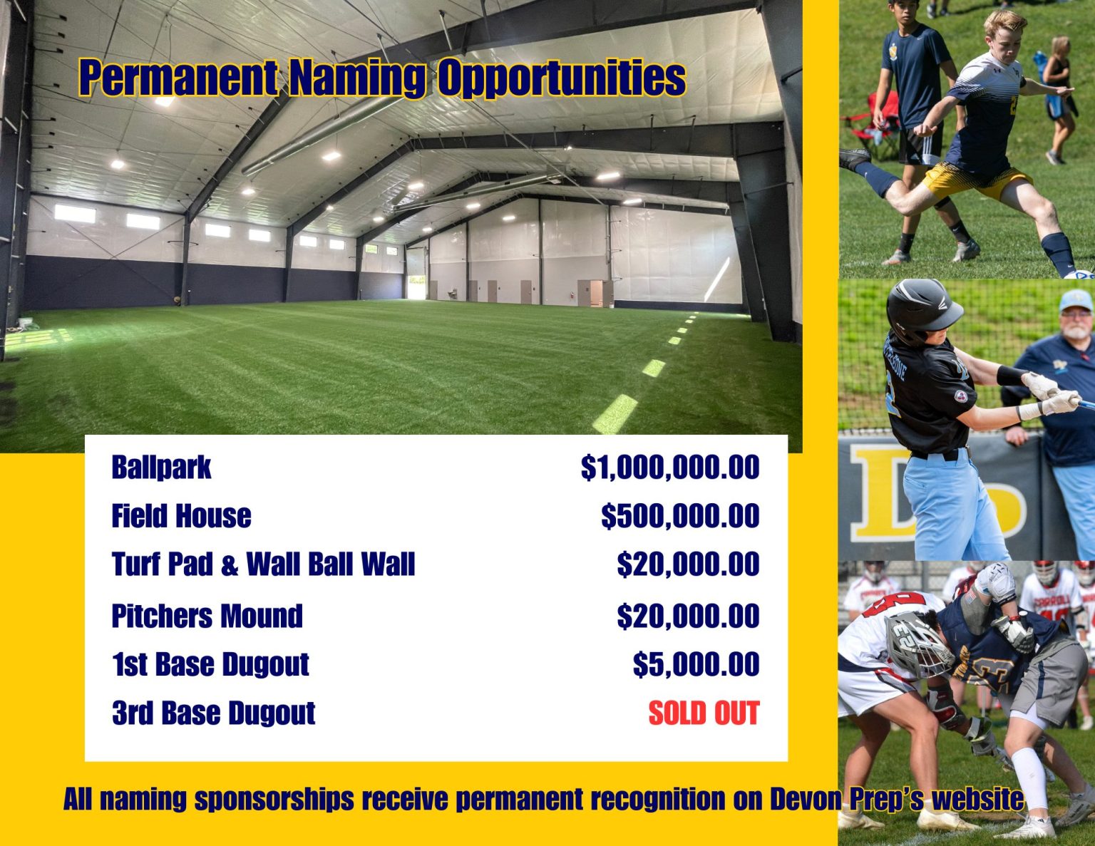 Field House & Turf Field Project - Devon Preparatory School