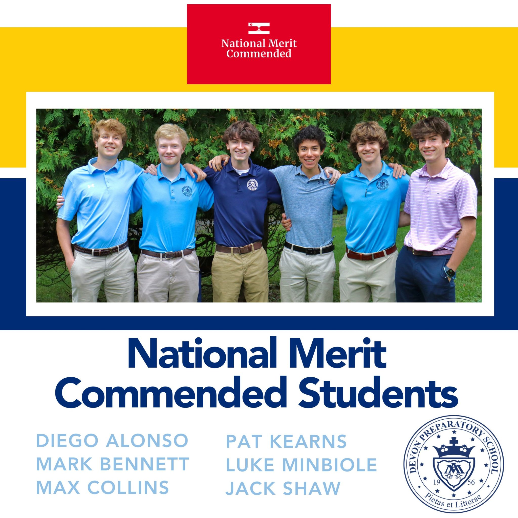 National Merit Commended Students! - Devon Preparatory School